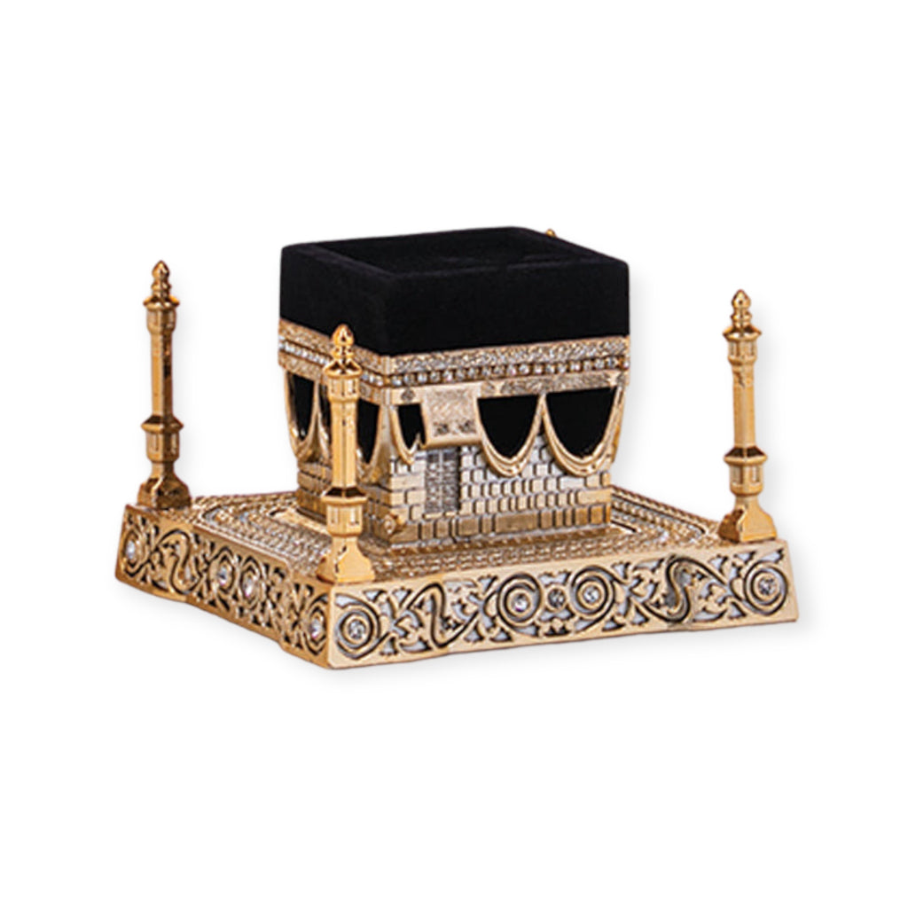 Islamic Table Decor Kaba Replica Gold & Black-the islamic shop.com ...