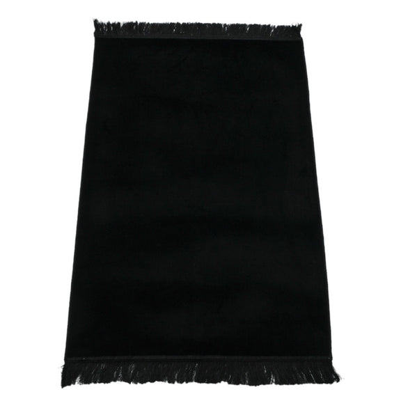 Plain prayer mat sajjadah jaynamaz salah prayer Black-TheIslamicshop ...