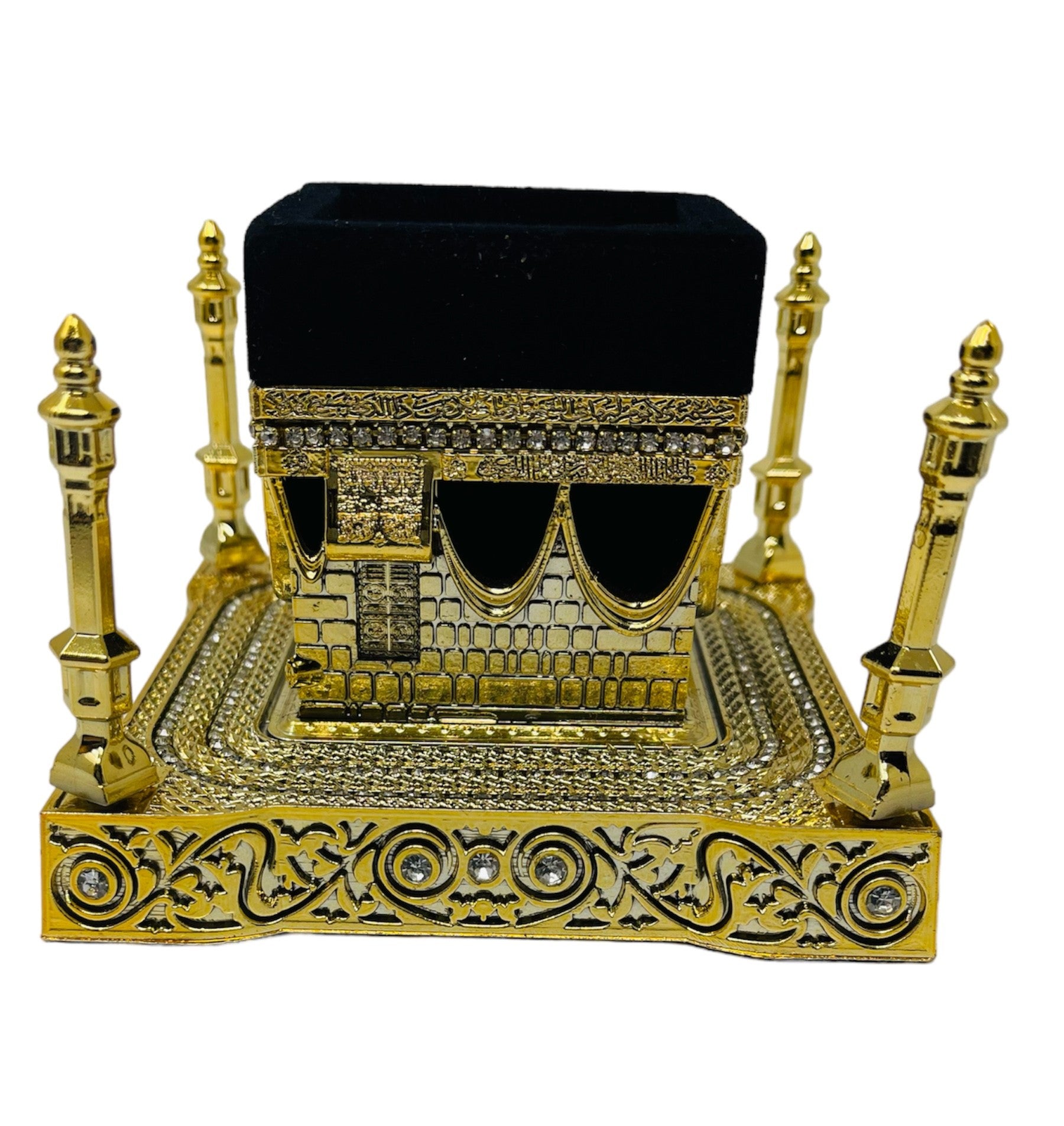 Islamic Table Decor Kaba Replica Gold & Black-the islamic shop.com ...